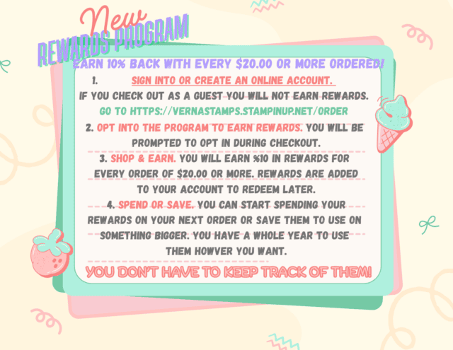 Loyalty Rewards From Stampin' Up! - Stampin' Notes
